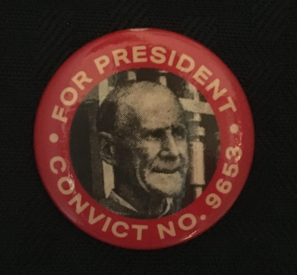 1920 Campaign Button – The Eugene V. Debs Foundation